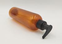 China 300ml PET Plastic Cosmetic Bottle Luxury Lotion Boston Shape with Spray Pump for sale