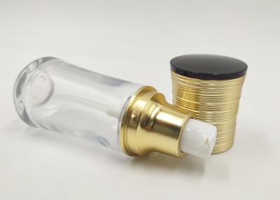 China 30ml Transparent Glass Cosmetic Bottles Portable for sale