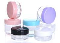 China Custom 10ml 20ml PET Face Cream Jars OEM Skin Care Packaging Transparent for sale