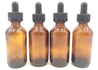 China 50ml Amber Glass Dropper Bottle Portable Perfume Cosmetic Packaging for sale