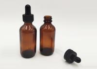China 50ml Amber Glass Dropper Bottle Portable Perfume Cosmetic Packaging for sale