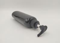 China Empty 300ml PET Plastic Cosmetic Bottle with Pump for Skin Care Custom Black for sale