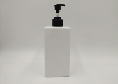 China White PET Foam Shampoo Bottle 200ml Square Plastic Cosmetic Container with Lotion Pump for sale
