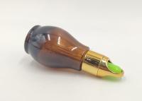 China 30ml Amber Glass Dropper Bottle with Gold Cap for Essential Oil Packaging for sale
