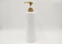 China 500ml PET Plastic White Hotel Amenities Bottle with Lotion Pump for Shampoo for sale
