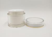 China 100g Empty Luxuries Acrylic Face Cream Jars Round Shape Convenient Carrying for sale