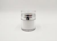 China 50g 100g Airless Cosmetic Jar Double Wall Vacuum Facial Cream Jar Packaging for sale