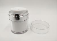 China 50g 100g Airless Cosmetic Jar Double Wall Vacuum Facial Cream Jar Packaging for sale