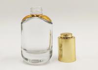 China 1oz 30ml Clear Glass Dropper Bottle with Gold Cap for Skin Care Packaging for sale