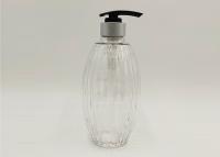 China 500ml PET Plastic Custom Cosmetic Bottles Silk Screen Printing With Lotion Pump for sale