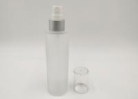 China PET Plastic Frosted Matt Spray Bottle 100ml Silver Ring Hand Wash Packaging for sale