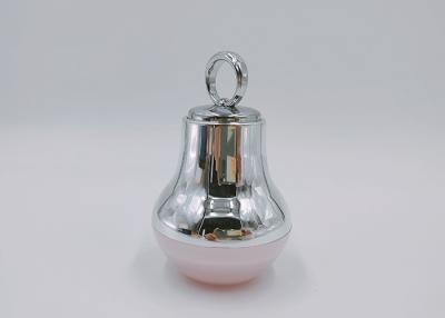 China 30ml 50ml Cosmetic Glass Jars with Silver Cap for Essential Oil Skincare Packaging for sale