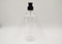 China 8oz Empty PET Cosmetic Lotion Bottle with Pump Custom Label Printing for sale