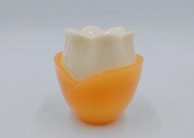 China 30g Yellow PET Face Cream Jar for Cosmetic Packaging with Screw Cap for sale