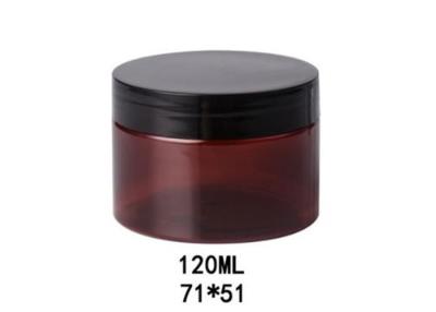 China 120ml Clear PET Face Cream Jar 51mm Neck Size Modern Cosmetic Packaging for sale