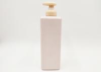 China 500ml Custom Cosmetic Bottles Pink Square Spray Bottle Recyclable Materials for sale