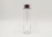 China Transparent PET Custom Cosmetic Bottles 100ml 200ml Screw Cap Toner Oil Bottle for sale
