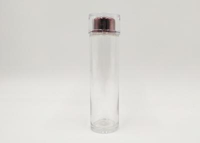 China Transparent PET Custom Cosmetic Bottles 100ml 200ml Screw Cap Toner Oil Bottle for sale