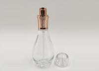 China 50ml Refillable Glass Cosmetic Bottle with Lotion Pump for Skin Care Packaging for sale