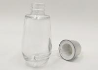 China 1oz 30ml Clear Glass Dropper Bottle with Golden or Silver Cap for Skincare Packaging for sale
