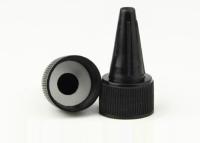 China Black Color Plastic Cosmetic Lids , Plastic Bottle Tops High Practicality for sale