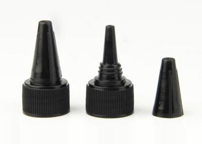 China Black Color Plastic Cosmetic Lids , Plastic Bottle Tops High Practicality for sale