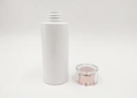 China 100ml 150ml Cosemtic PET Plastic Packaging Toner Lotion Double Screw Cap Bottle With Plug for sale