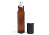 China 5ml 10ml Frosted Glass Roll On Bottle Essential Oil Cosmetic Packaging Customizable for sale