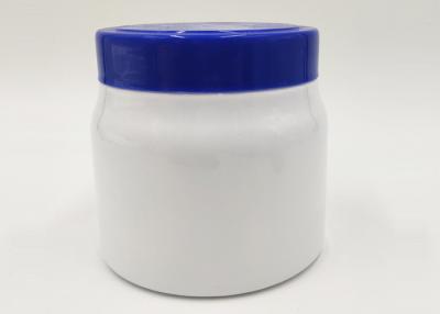 China 500ml Wide Mouth PET Plastic Cream Jar Recyclable Cosmetic Packaging with Black Cap for sale
