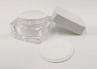China 50ml Acrylic Material Face Cream Jars Glassy / Matte Surface Treatment for sale