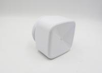 China 500g White Empty Plastic Cream Jar PET Square Screw Cap 89mm Cosmetic Packaging for sale