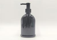 China 300ml Black PET Square Cosmetic Bottle for Liquid Soap Packaging 392330 for sale