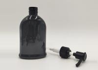 China 300ml Black PET Square Cosmetic Bottle for Liquid Soap Packaging 392330 for sale