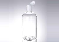 China 250ml 8.7oz Refillable Clear PET Plastic Lotion Toner Bottle with Flip Top Screw Cap for sale