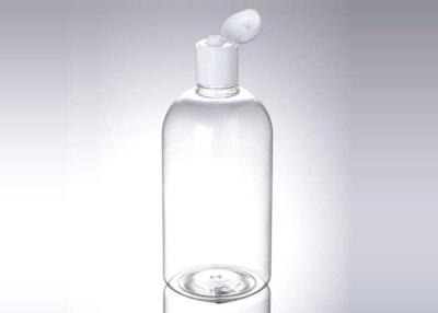 China 250ml 8.7oz Refillable Clear PET Plastic Lotion Toner Bottle with Flip Top Screw Cap for sale
