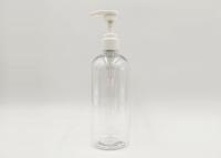 China 500ml Transparent Boston Round PET Cosmetic Bottle for Hand Sanitizer Custom for sale