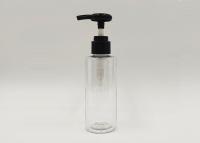 China 150ml Transparent Round PET Plastic Cosmetic Bottle for Face Lotion Cream for sale