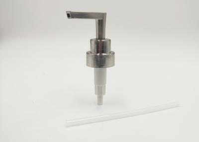 China 28mm Sealing Type Silver Color Cosmetic Lotion Pump Customized Printing for sale