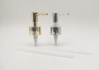 China 24/410 28/410 Cosmetic Spray Pump Golden Color Long Neck Shampoo Pump for sale