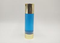 China Cosmetic Airless Vacuum Facial Cream Bottle Cylindrical 30ml 50ml with Pump for sale