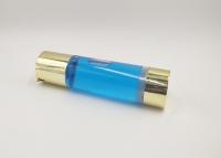 China Cosmetic Airless Vacuum Facial Cream Bottle Cylindrical 30ml 50ml with Pump for sale