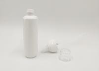 China PET Plastic Cosmetic Bottles 30ml 100ml 120ml White Custom Body Care Packaging for sale