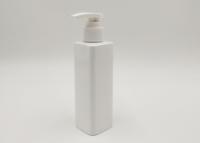 China White Color Square Lotion Bottle With Lotion Pump for sale