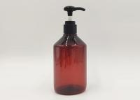 China 500ml Amber Clear Plastic PET Bottle Custom Cosmetic Packaging for Shampoo for sale