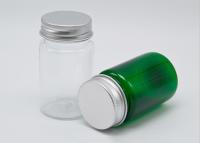 China 70ml PET Plastic Bottle with Aluminum Cap for Capsule Tablet Packaging for sale