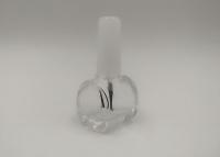 China 5ml Glass Nail Polish Bottle with White Brush HS Code 392330 Transparent Cosmetic Container for sale