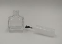 China 5ml Glass Nail Polish Bottle with White Brush for Cosmetic Makeup Packaging for sale
