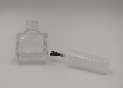 China 5ml Glass Nail Polish Bottle with White Brush for Cosmetic Makeup Packaging for sale