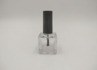 China Empty 5ml Nail Polish Bottle with Brush Hot Stamping Square Glass Bottle for sale