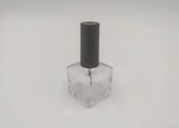 China Empty 5ml Nail Polish Bottle with Brush Hot Stamping Square Glass Bottle for sale
